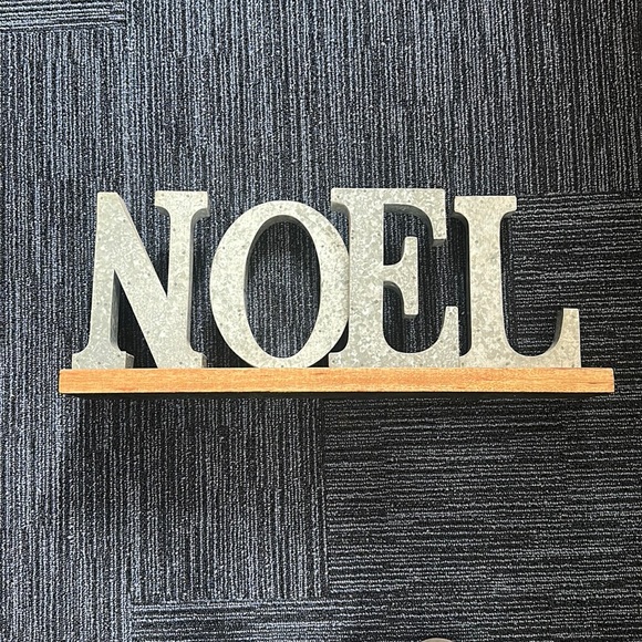 Holiday | Noel Wood Metal Sign 22 34 Long X 9 High | Poshmark